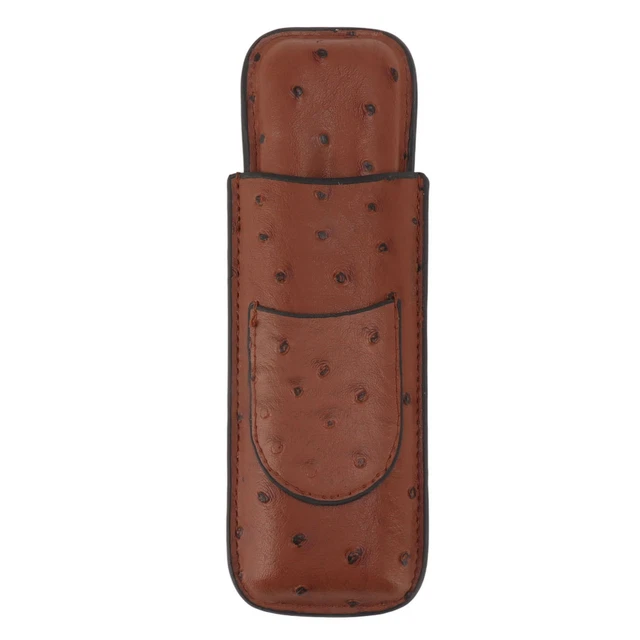 PORTE-ÉTUI À CIGARES étui à Cigares En Cuir PU à 2 Doigts Pour Cadeau ...