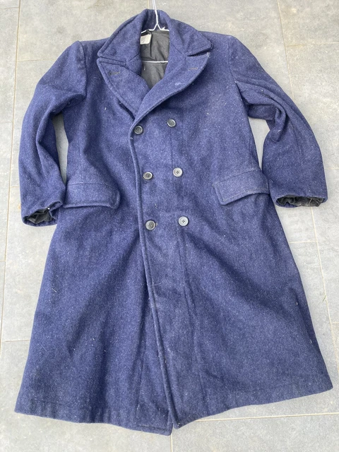 CAPOTE FRANÇAISE WW1/WW2 ? bleu Horizon double breasted boutonnage ...