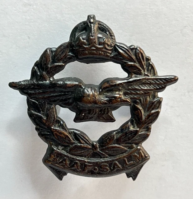 WW2 SAAF SALM South African Air Force Officers Cap Badge 46x45 mm £28. ...