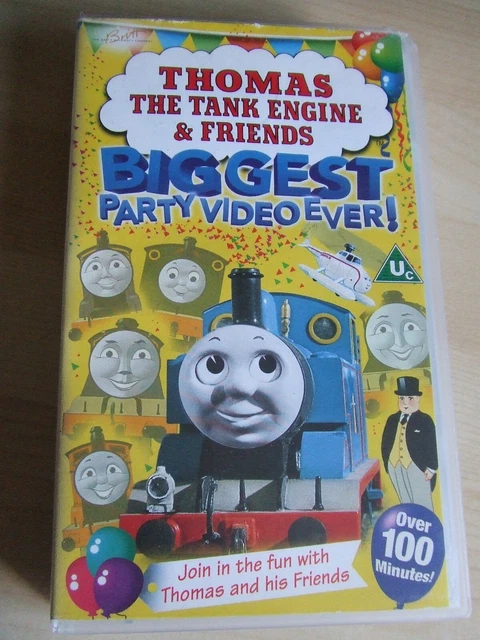 THOMAS THE TANK Engine VHS Video Biggest Party Video Ever! 100 Minutes ...