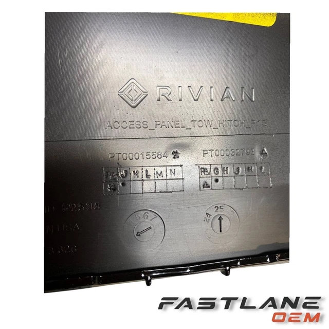 2022-2025 RIVIAN R1S Rear Bumper Tow Hitch Cover New Oem Pt00032793-G ...