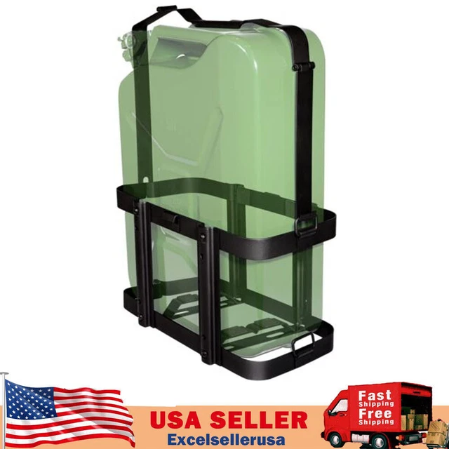 JERRY CAN HOLDER Mount 5.28Gallons 20L Gas Rack Fuel Gasoline Military ...