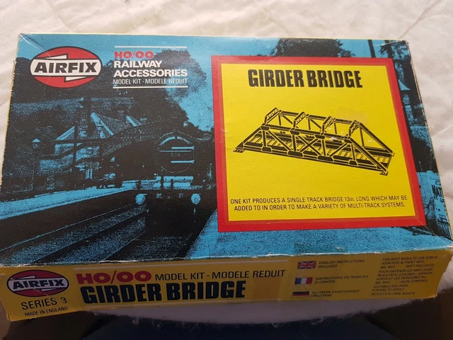 A MODEL PLASTIC Girder Bridge Kit In Ho Gauge By Airfix Boxed Unmade £6 ...