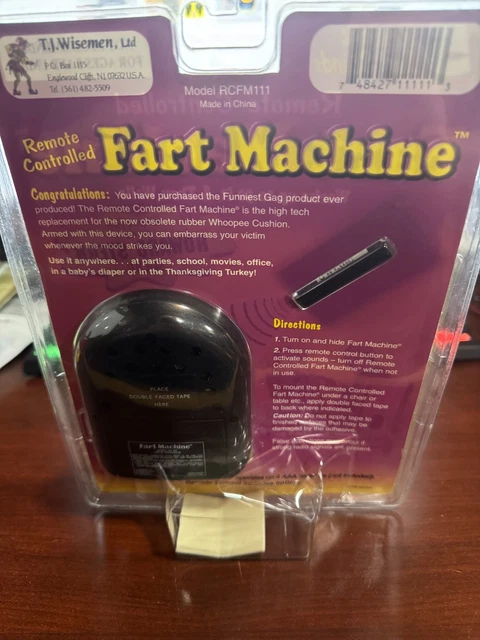 VINTAGE REMOTE CONTROLLED Fart Machine NO. 1 Adv on Howard Stern 1998 ...