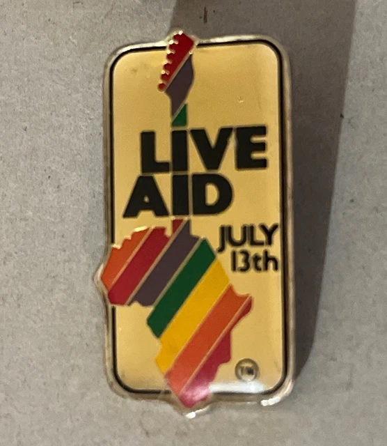 RARE PIN’S LAPEL Live Aid Concert July 13th EUR 19,90 - PicClick FR
