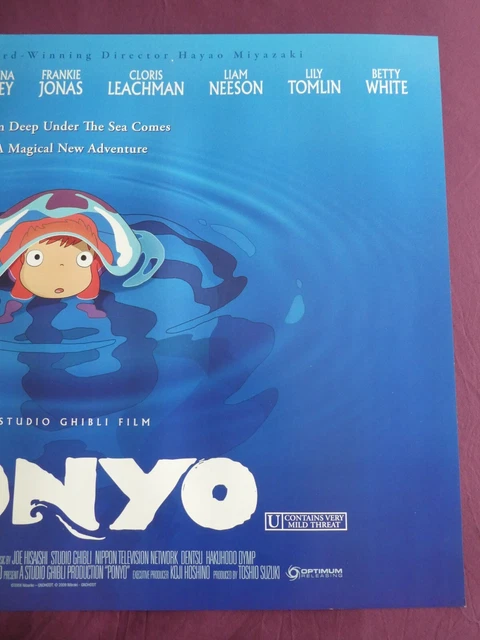 PONYO (2008) RARE ROLLED HAYAO MIYAZAKI GHIBLI orig. UK quad poster 40 ...