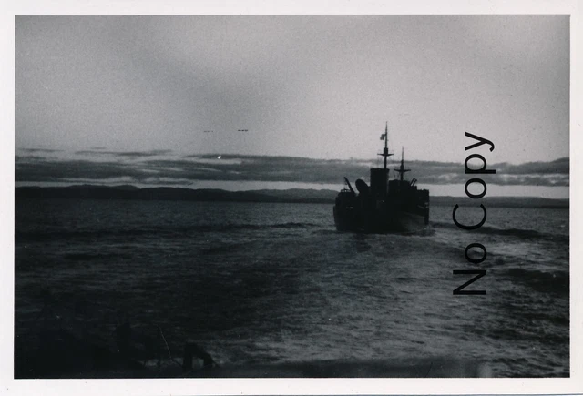 FOTO WK2 MILITARIA - Norwegen Marine Fjord Kriegsschiffe Matrosen ...