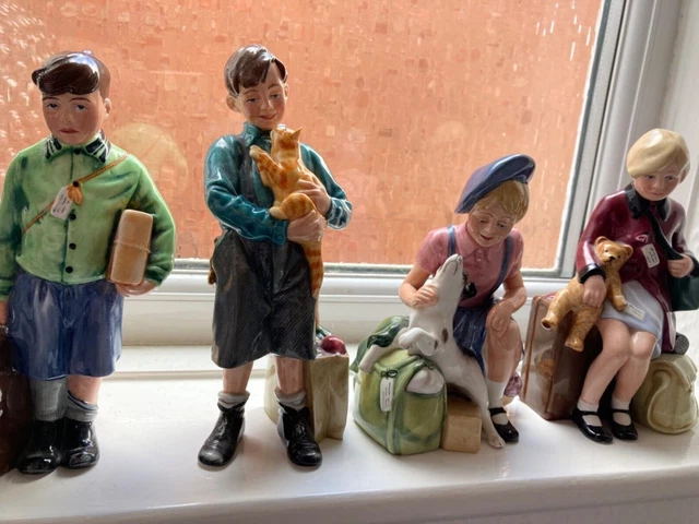ROYAL DOULTON EVACUEES. Girl Evacuee, Boy Evacuee, The Homecoming ...