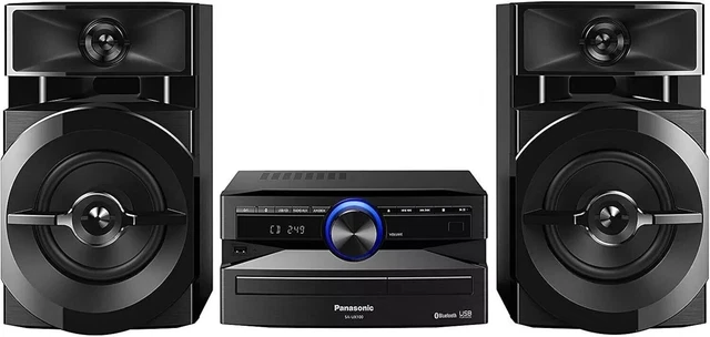 PANASONIC SC-UX100E 300 Watt Mini Hi-Fi System Bluetooth Cd Player FM ...