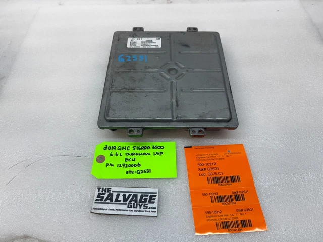 MOTEUR DIESEL ECM ECU 6.6 L5P Duramax 19 GMC 2500 3500 Sierra 12720006 ...