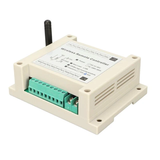 6 KANAL WIRELESS Controller 433 MHz Funksender EMPFANGER DC12V Signal ...
