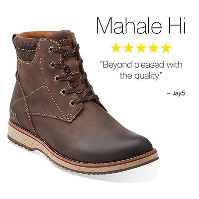 CLARKS MENS ** Smart Mahale Hi Dark Brown Oiled Nubuck ** UK 7,8,9,10 G ...