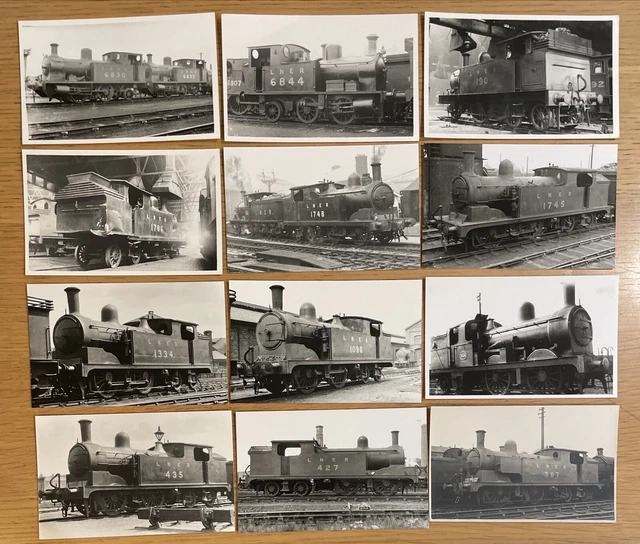 LNER RAILWAY LOCOMOTIVE PHOTOGRAPH LOT (12) york kittybrewster leeds 8 ...