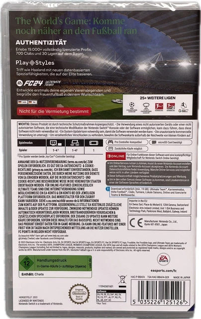 Ea Sports Fc 24 Standard Edition [nintendo Switch] Deutsch Neu