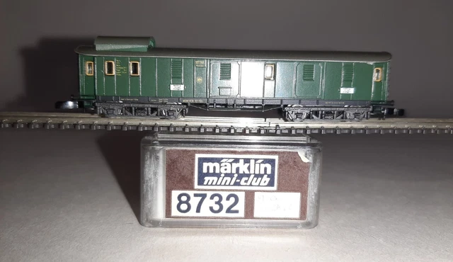 MÄRKLIN Z GAUGE - 8732 Bavarian Baggage Wagon £20.00 - PicClick UK