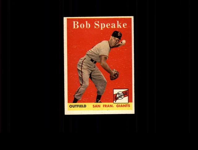 1958 TOPPS 437 Bob Speake EX-MT #D493094 EUR 7,20 - PicClick FR