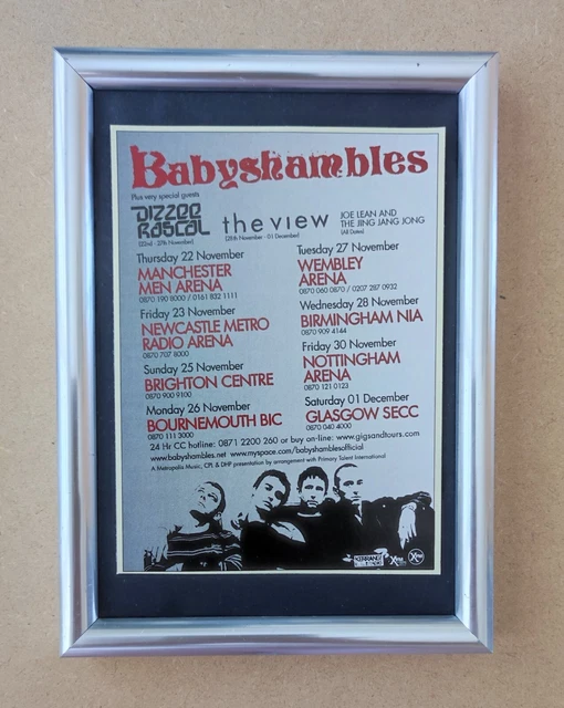 BABYSHAMBLES UK TOUR Original UK Press Advert 2007 £2.50 - PicClick UK