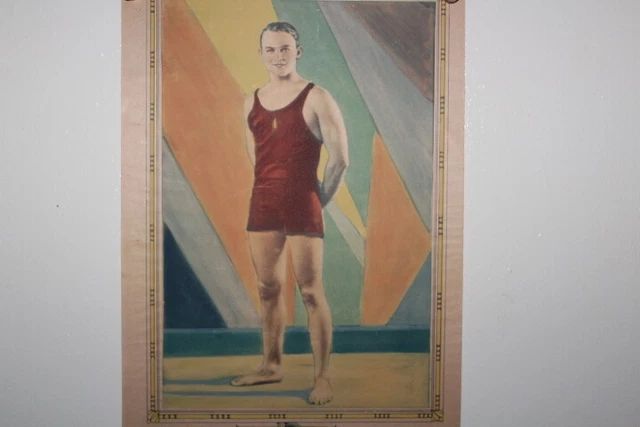 VINTAGE NEWSPAPER POSTER CLARENCE ROSS Clancy Bodybuilder 11x16 $35.00 ...