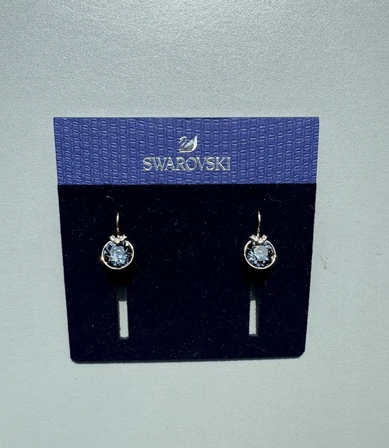 SWAROVSKI BELLA V Drop Earrings Grey, Rose Gold Tone Plated, RRP £55 £ ...