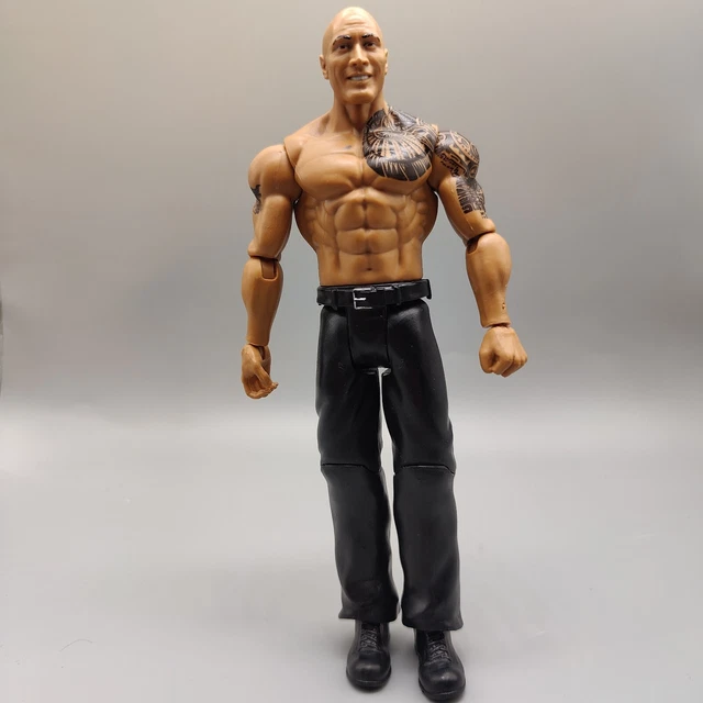 THE ROCK WWE Mattel Basic Series Wrestling Figure WWF Dwayne Johnson £6.00 - PicClick UK