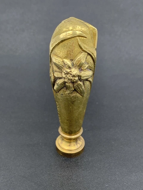 CACHET SCEAU EN bronze Art Nouveau Edelweiss signé CLAESSENS Antique ...
