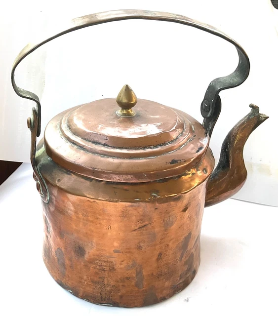 ANCIEN CUIVRE THEIERE XIXème OLD COPPER TEAPOT Teekanne in Kupfer ...