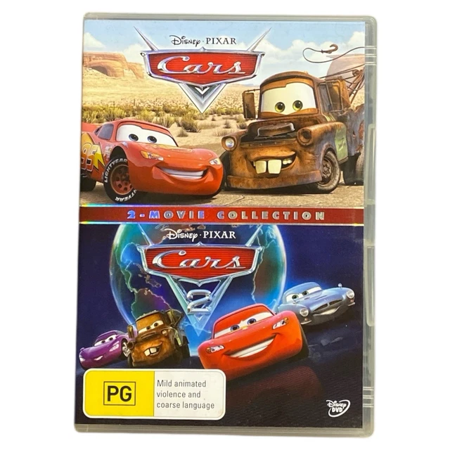 CARS 1 & 2 DVD Set Disney Pixar 2 Movie Collection Kids Animated Family ...