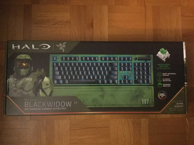 HALO INFINITE RAZER Blackwidow v3 Mechanical Gaming Keyboard Green ...