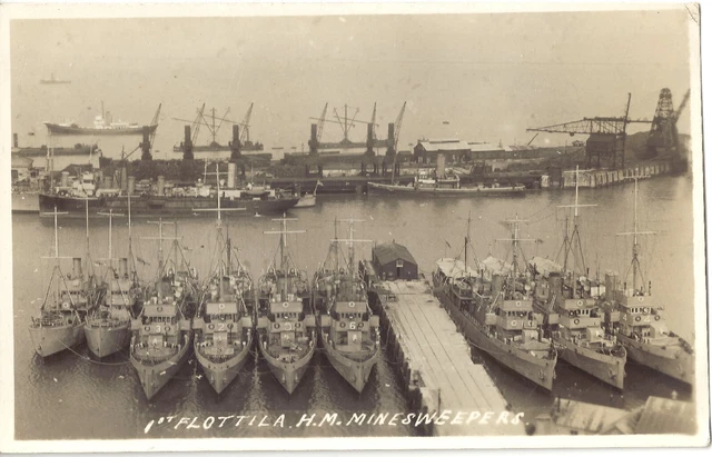 PORTLAND. 1ST FLOTILA, Hunt Class Minesweepers, HMS Sutton No5, Nos 1-7 ...