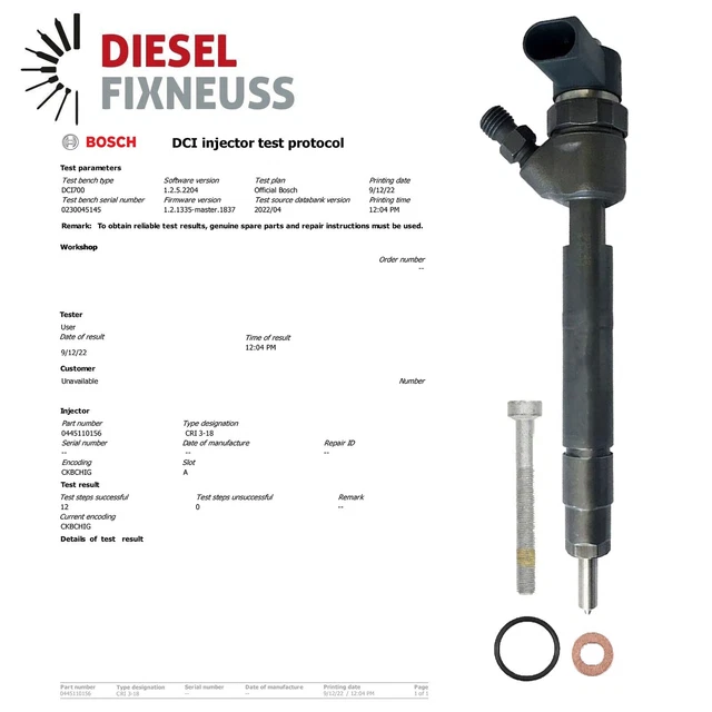 INJECTEUR 0445110156 MERCEDES Classe E CDI W211 E200 E220 E270 EUR 99 ...