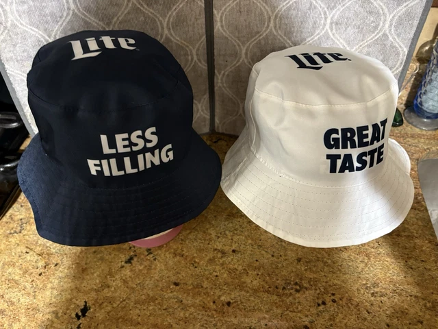 NEW BUD LIGHT Reversible Bucket Hat Says Great Taste The Other Side ...