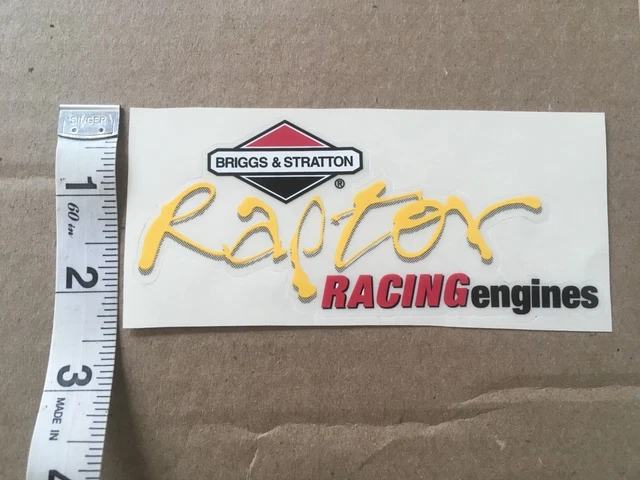 BRIGGS & STRATTON Raptor Racing Decal 5HP Engine Decal OEM $30.07 ...