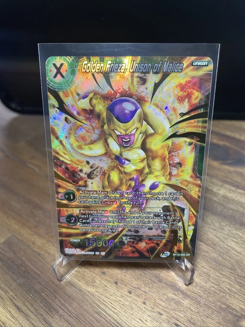 DRAGON BALL SUPER Golden Frieza Foil Unison of Malice BT10-063 SR Unison warrior EUR 1,12 ...