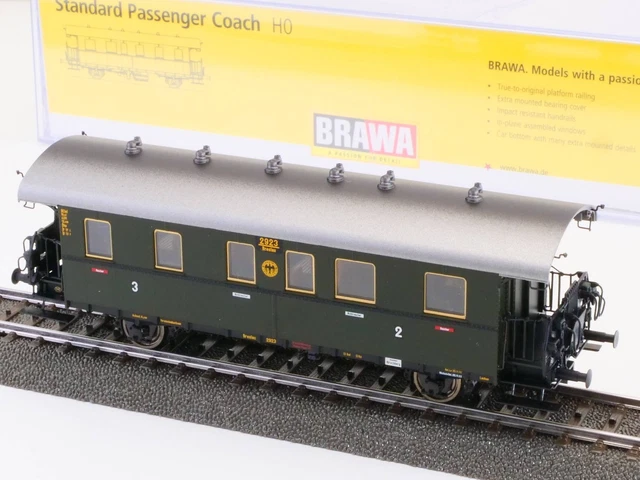 BRAWA 45820 UNIT Side Rail Car Bciel-24 DRG DC H0 Mint! OVP BL 1706-01 ...