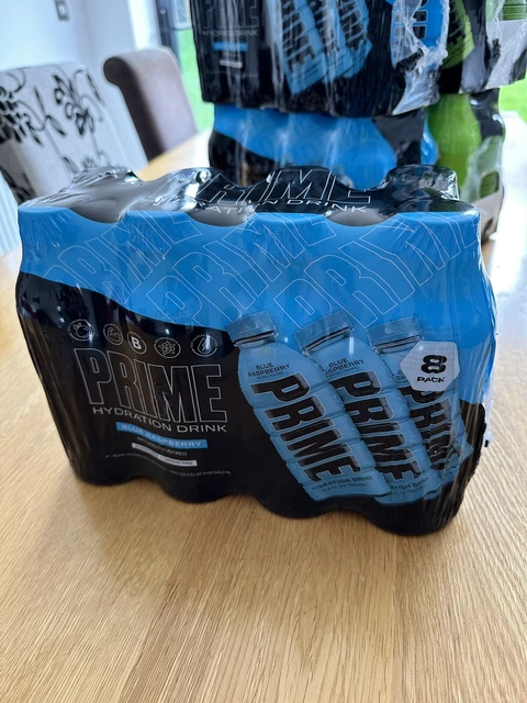 PRIME HYDRATION ENERGY Drink | Blue Raspberry 8 Pack | Logan Paul and ...