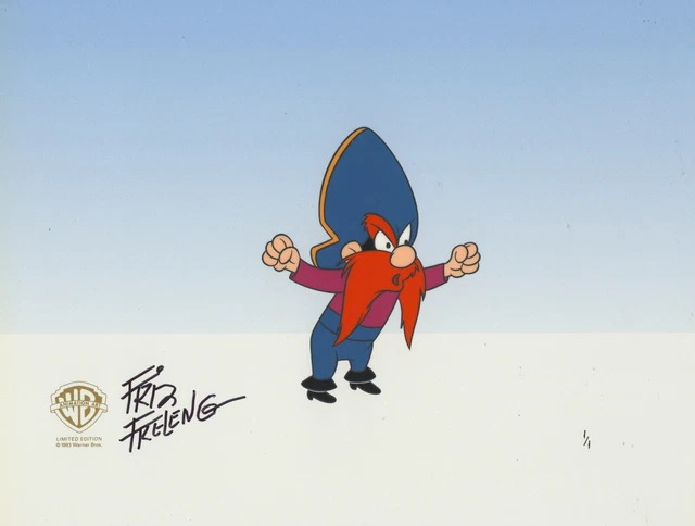 LOONEY TUNES-YOSEMITE SAM-LIMITED Edition Cel/Orig Drawing-Signed Friz ...