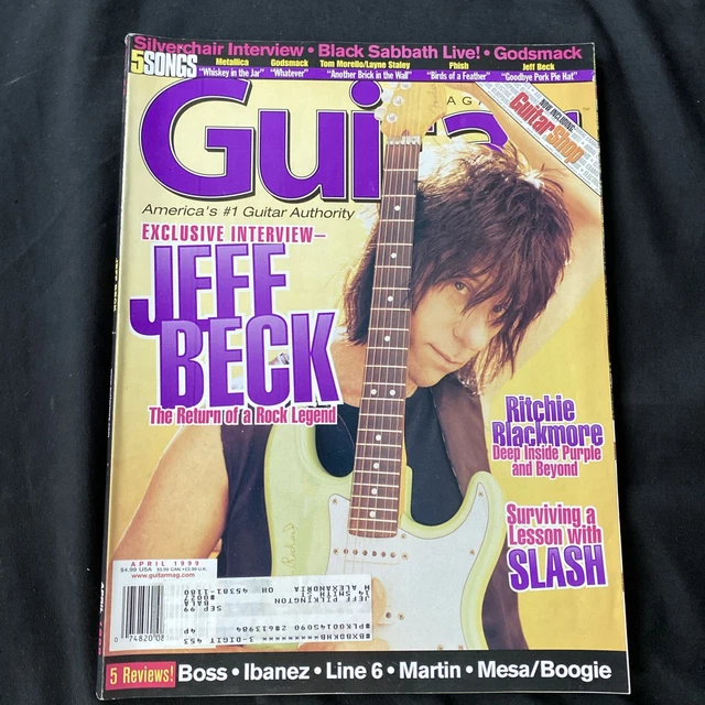 GUITAR MAGAZINE APRIL 1999 Jeff Beck the return of a rock legend £14.66 ...