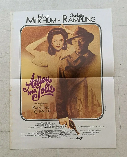 CINEMA AFFICHE ADIEU Ma Jolie Robert Mitchum Charlotte Rampling 1975 ...