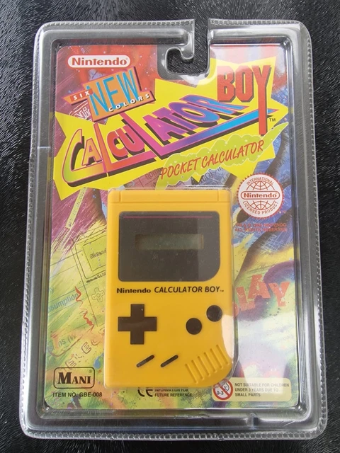BNIP OFFICIAL NINTENDO Calculator Boy Pocket Calculator, 1995, licensed ...