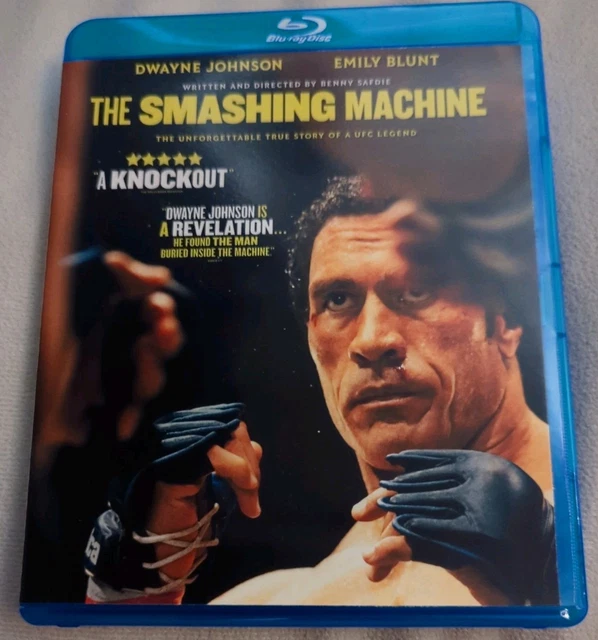 THE SMASHING MACHINE Blu Ray 2025 LAST ONE! Dwayne Johnson Emily Blunt ...