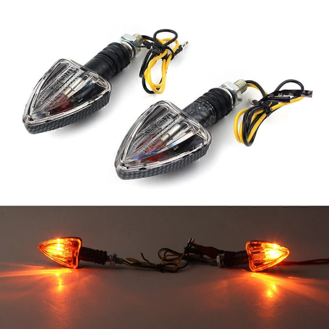 MOTOR SMOKE LED Triangle Signal Turn Signal Indicator for Harley Yamaha ...