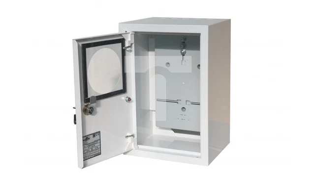 SURFACE-MOUNTED METER SWITCHBOARD 1x1F lock window RAL 9003A-RZ18 /T1UK ...