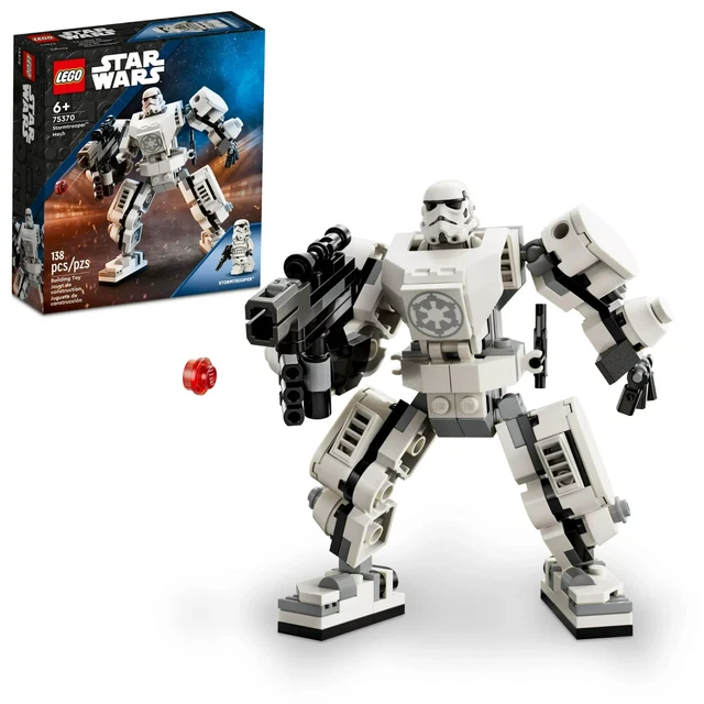 LEGO STAR WARS Stormtrooper Mech 75370 Building Action Figure with ...