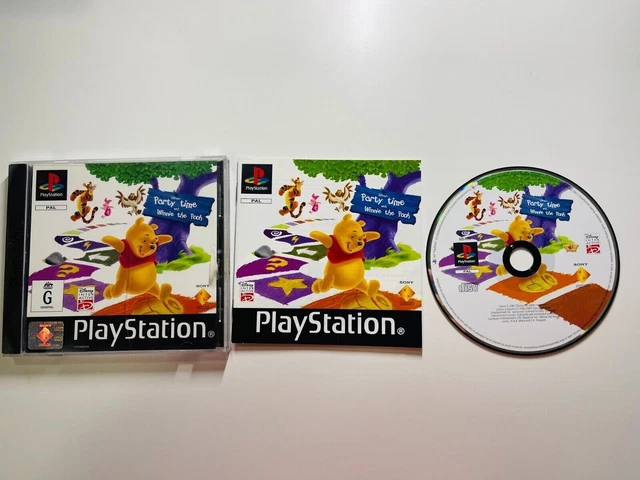 DISNEY'S PARTY TIME Winnie with the Pooh PS1 PlayStation 1 PAL - VGC ...