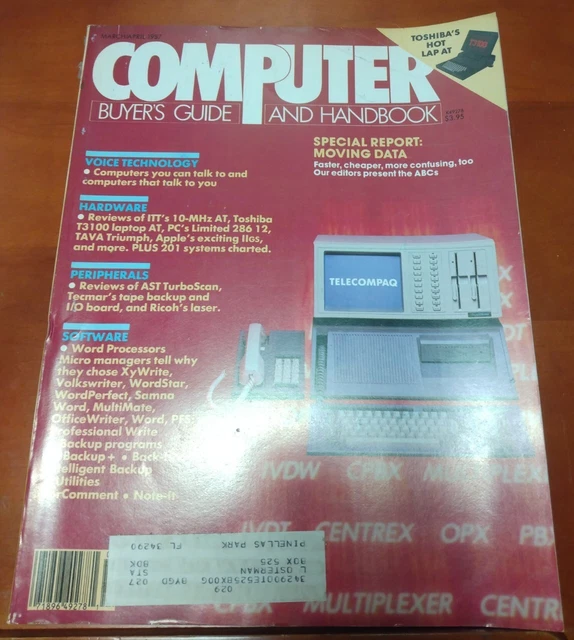COMPUTER BUYERS GUIDE & Handbook 1987 March/April - Apple II GS $14.99 ...