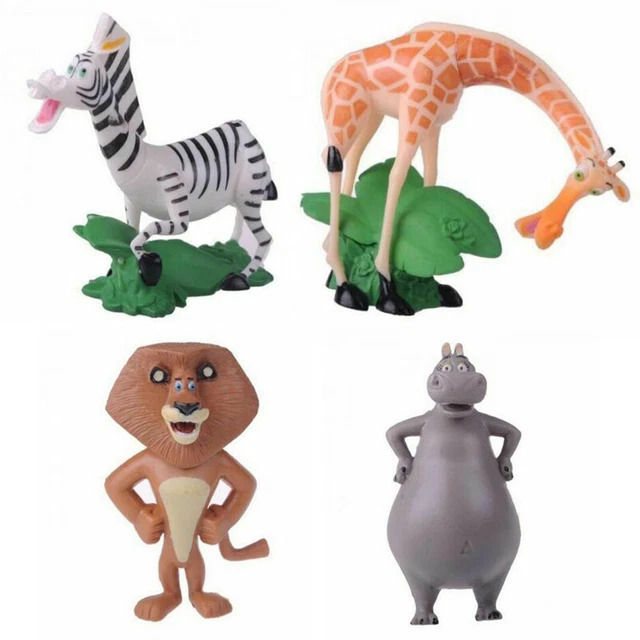 MADAGASCAR MOVIE ACTION Figures 4pcs Doll Collection Toy For Kids Cute ...