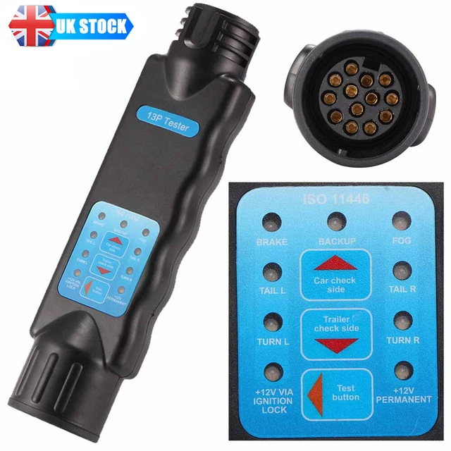 13PIN TOWING TRAILER Caravan Plug Socket Indicator Light Wiring Circuit ...