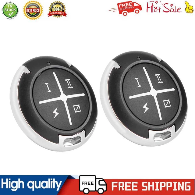 ROUND 433MHZ REMOTE Control Garage Door Electric Gate Clone Key Fob ...