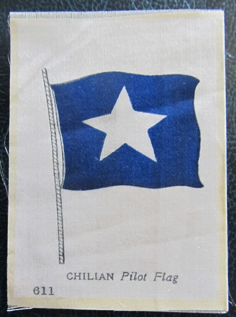 CIGARETTE SILKS CARD Ww1 era Chilian Pilot flag military £2.95 ...