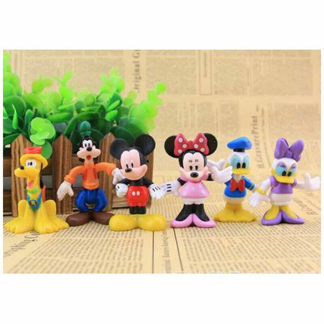 MICKEY MOUSE CLUBHOUSE Minnie Donald Figure Toys Cake Toppers 6Pcs £6. ...